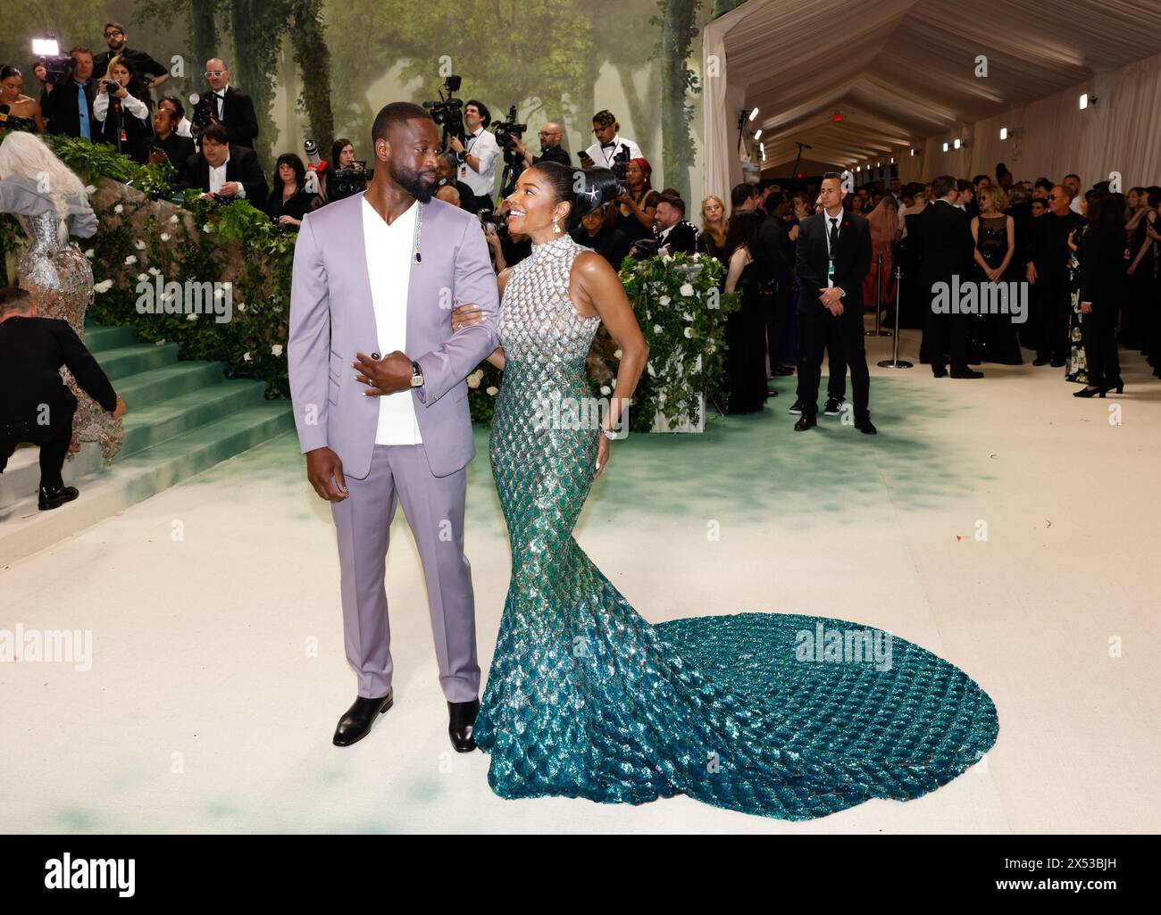 New York, Usa. Mai 2024. Dwyane Wade und Gabrielle Union kommen auf dem ...