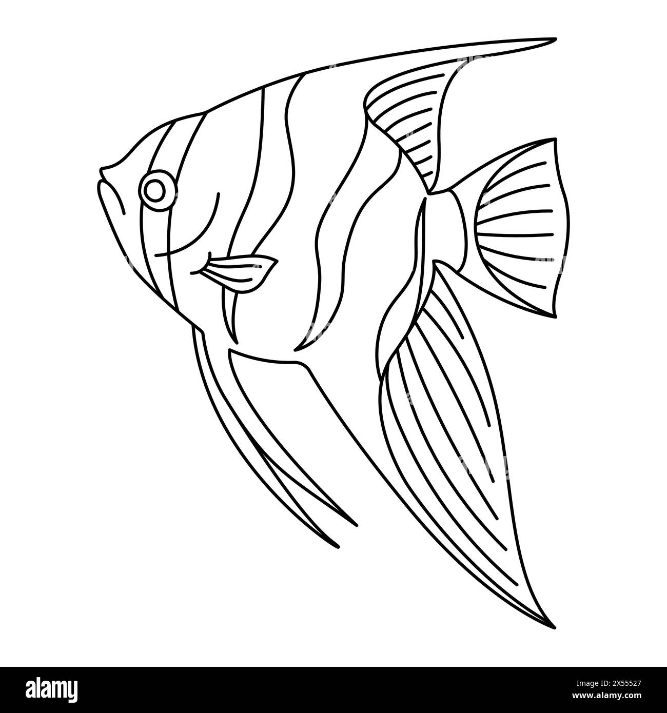 Fisch zeichnung schwarz weiß -Fotos und -Bildmaterial in hoher ...