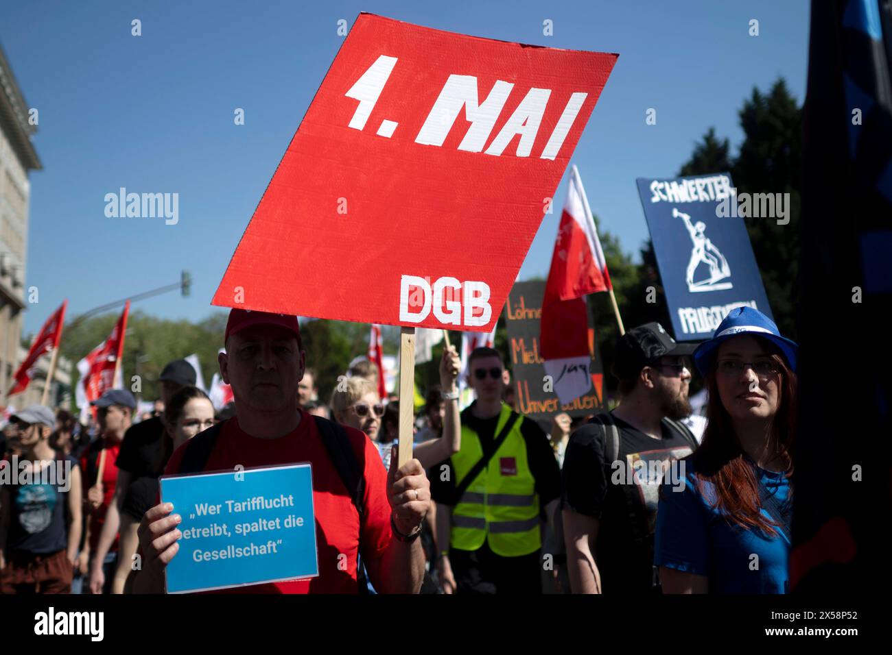 1. Mai DGB DEU, Deutschland, Deutschland, Berlin, 01.05.2024 ...