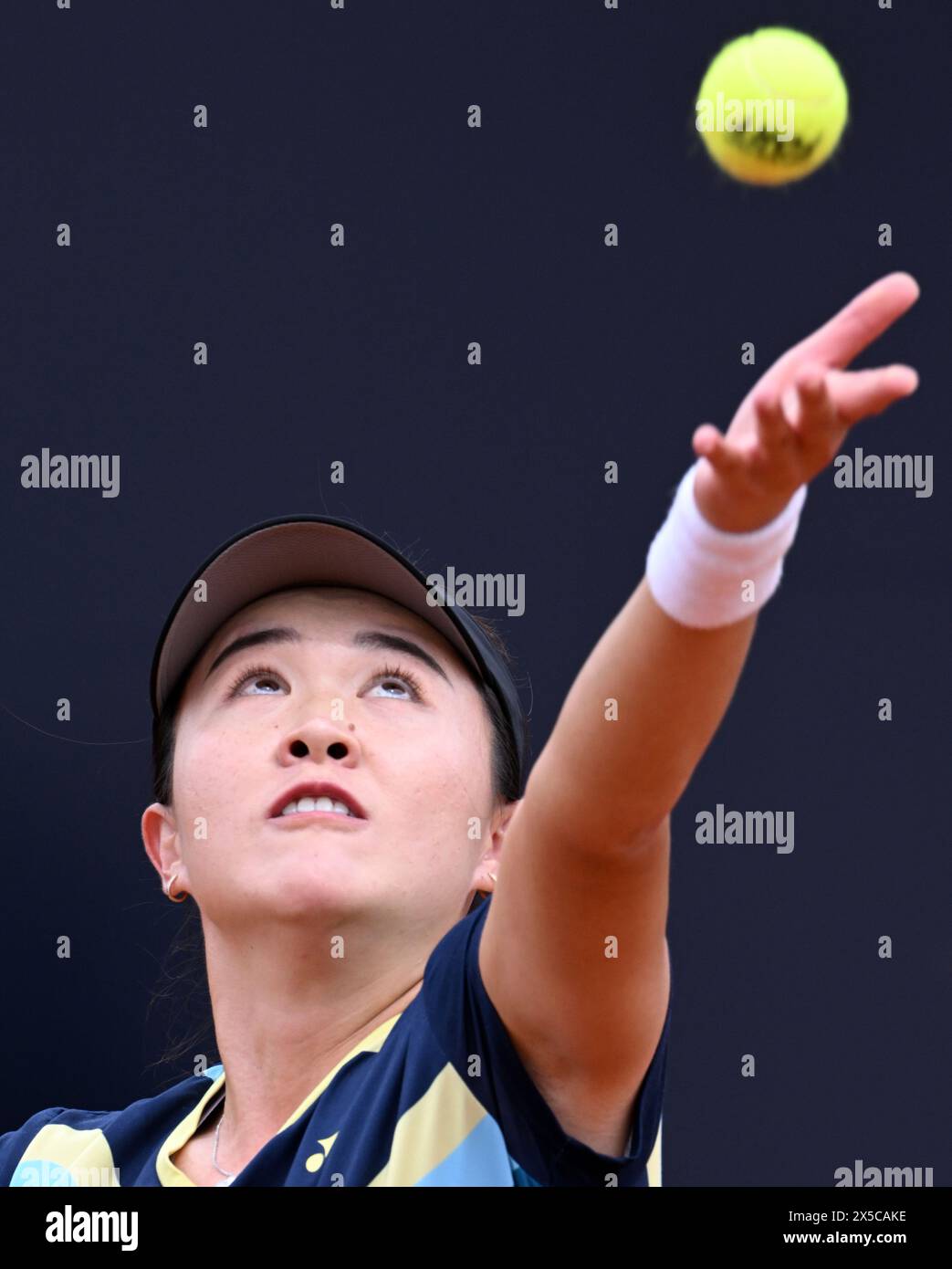 Rom, Italien. Mai 2024. Zhu Lin aus China spielt im 1. Runde Spiel der ...