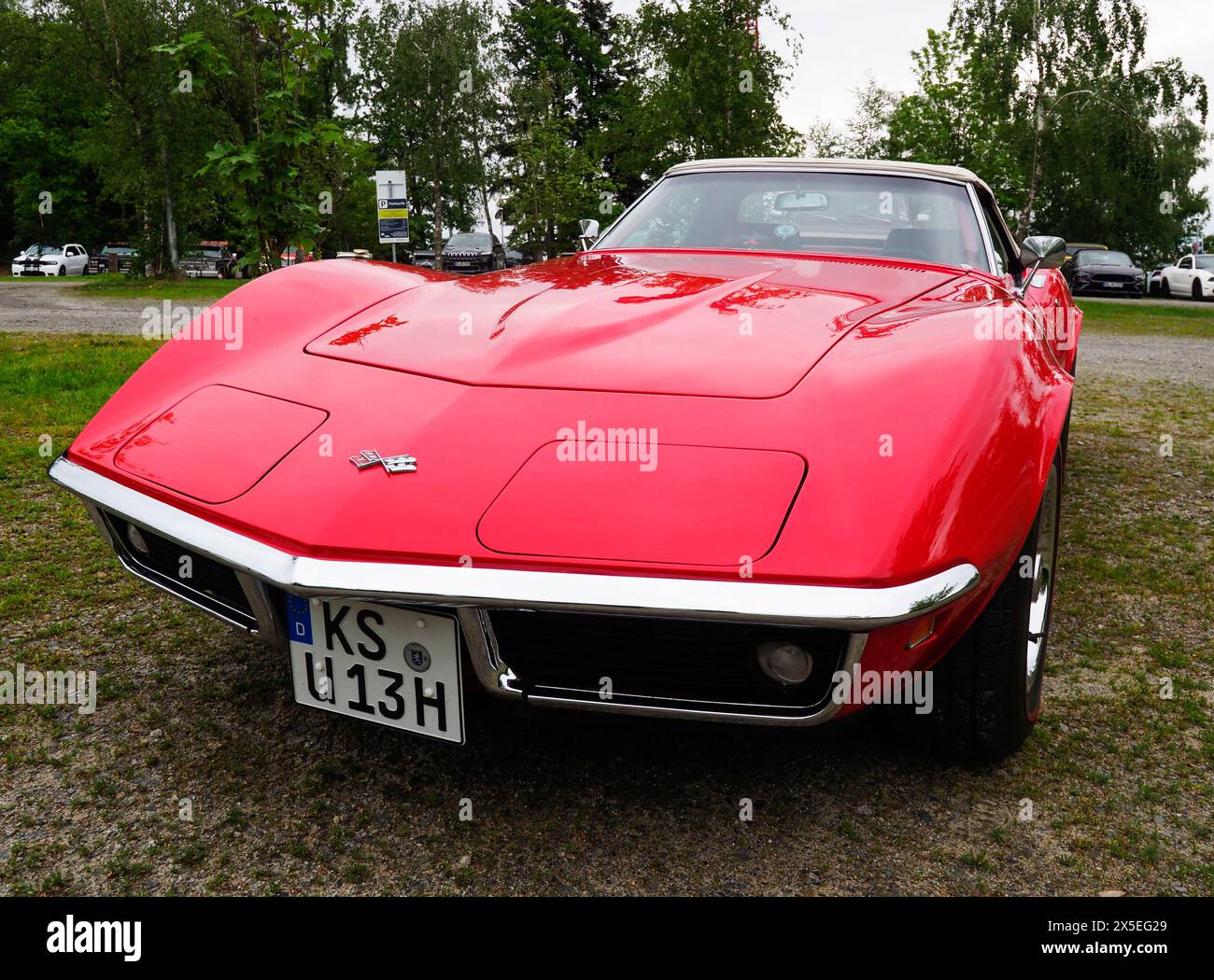 Eging Am See, Deutschland. Mai 2024. Chevrolet Corvette (C3) wurde von ...