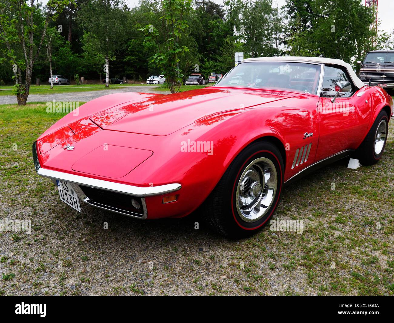 Eging Am See, Deutschland. Mai 2024. Chevrolet Corvette (C3) wurde von ...