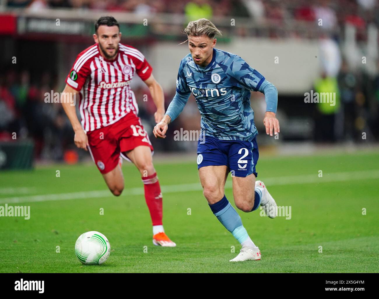 Aston Villa's Matty Cash im Halbfinale der UEFA Europa Conference ...