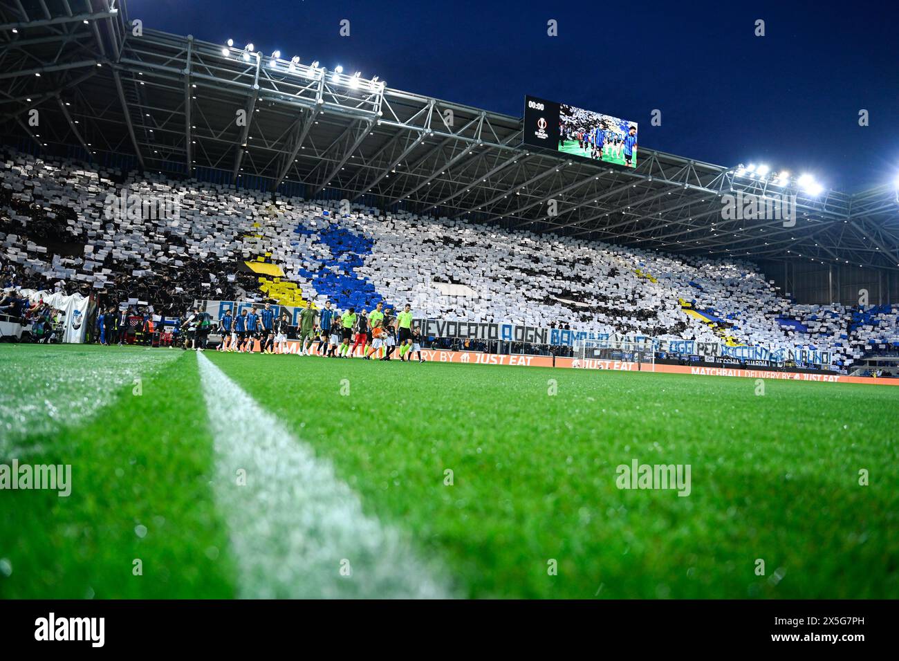 Atalanta BC Fans beim Halbfinalspiel der UEFA Europa League am 9. Mai ...