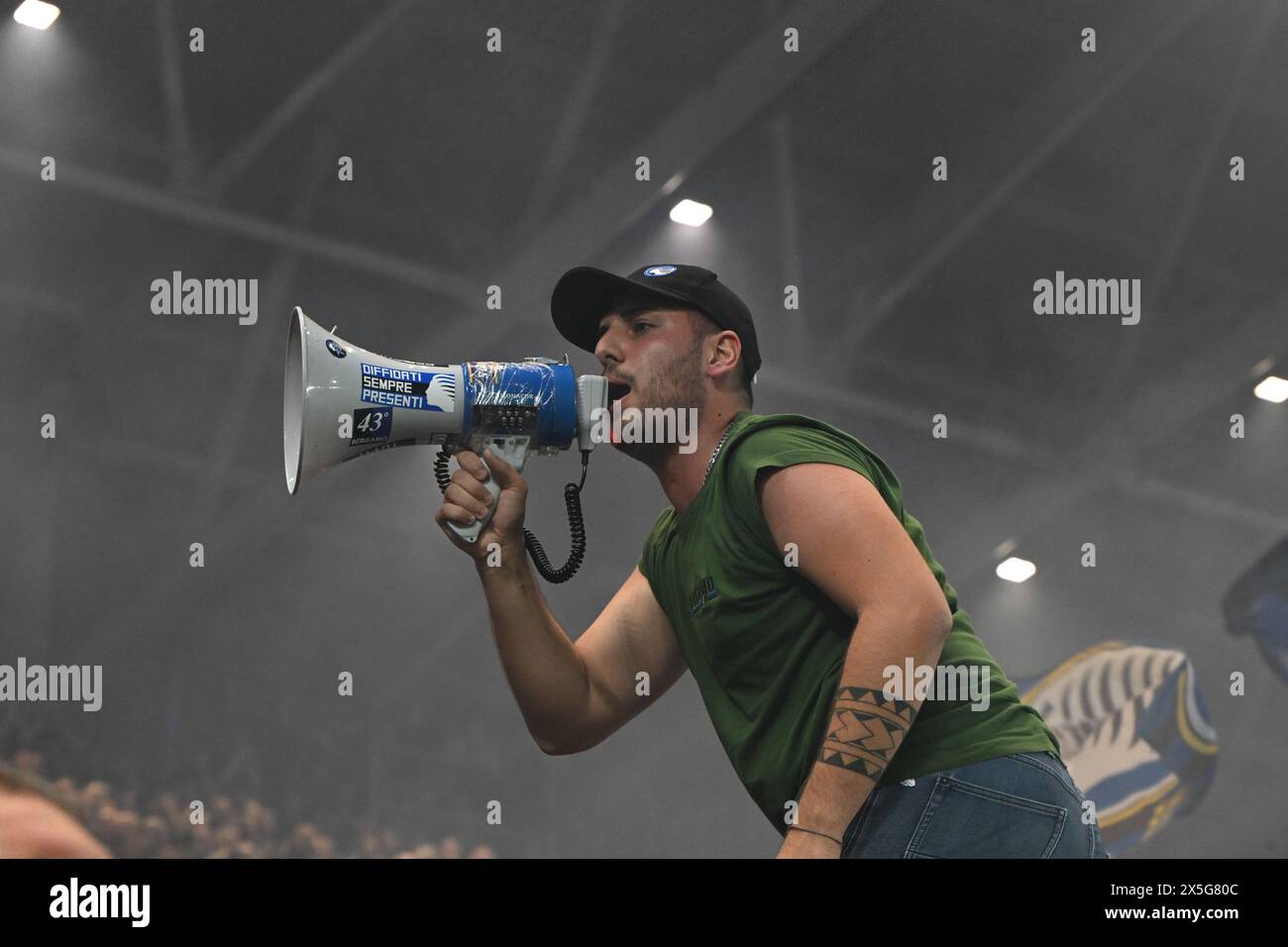 Atalanta BC Fans beim Halbfinalspiel der UEFA Europa League am 9. Mai ...