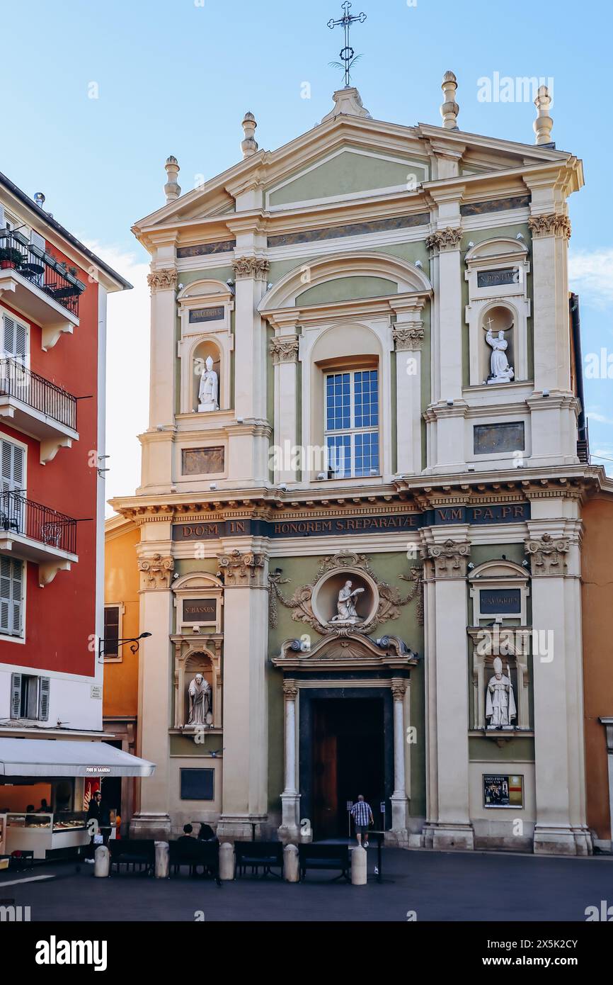 Nizza, Frankreich - 12. November 2023: Kathedrale von Nizza ...