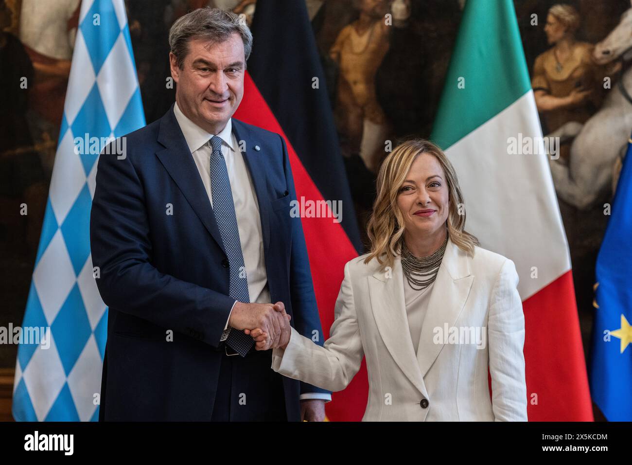 Rom, Italien. Mai 2024. Bayerns Ministerpräsident Markus Söder (CSU ...