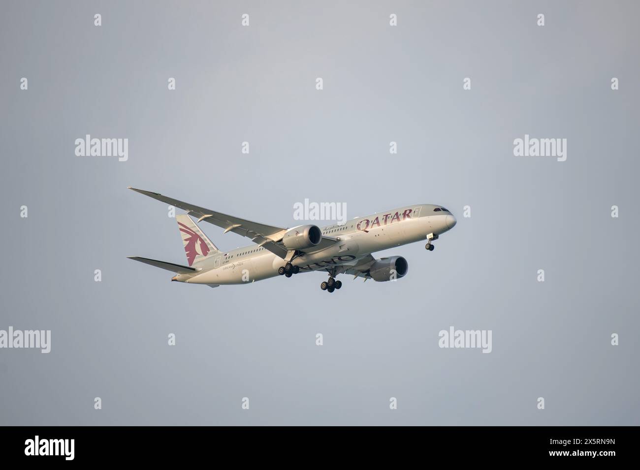 Doha, Katar - 05. Mai 2024: Qatar Airways Boeing 787-9 Dreamliner ...