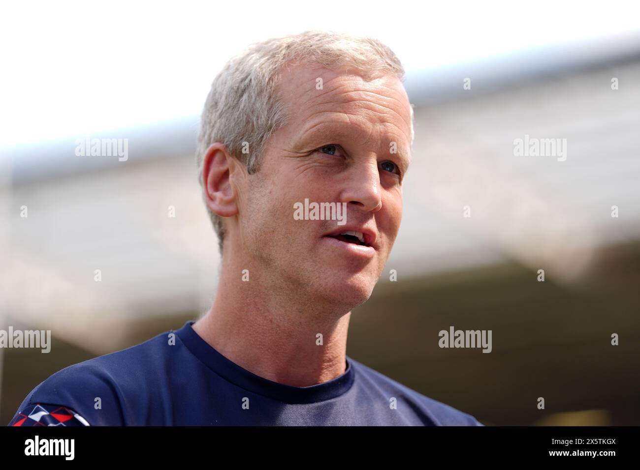 Bristol Bears Rücken und Attacking Skills Coach Dave Walder vor dem ...
