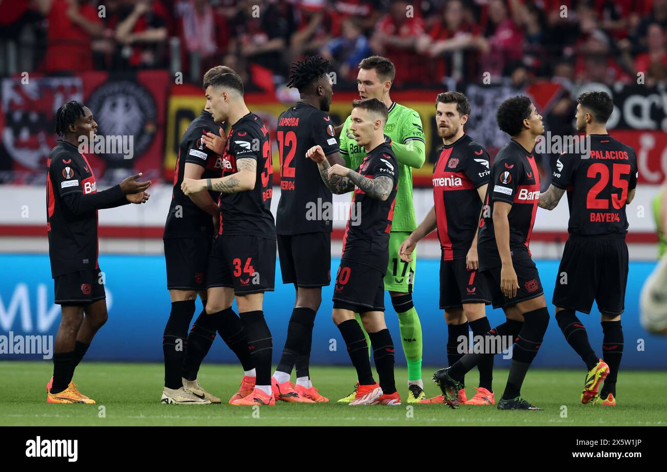 LEVERKUSEN, DEUTSCHLAND - MAI 09: Spieler von Leverkusen Spieler Jeremie Frimpong von Bayer ...