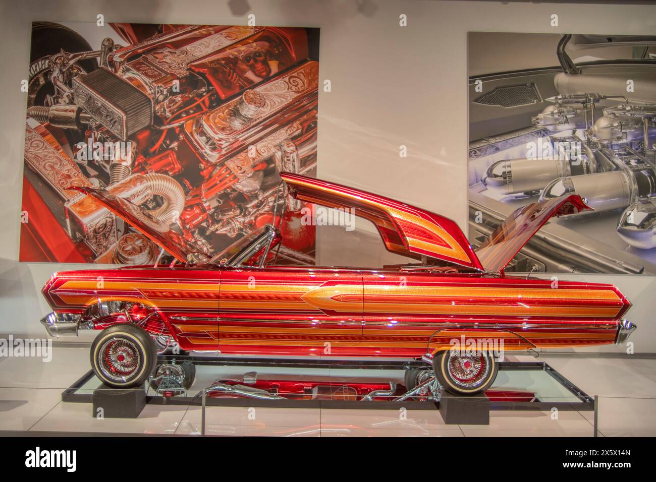 Auf dem Bild 1963 Chevrolet Impala 'el rey', Elite des Autoklubs. Sammlung von Albert de Alba ...