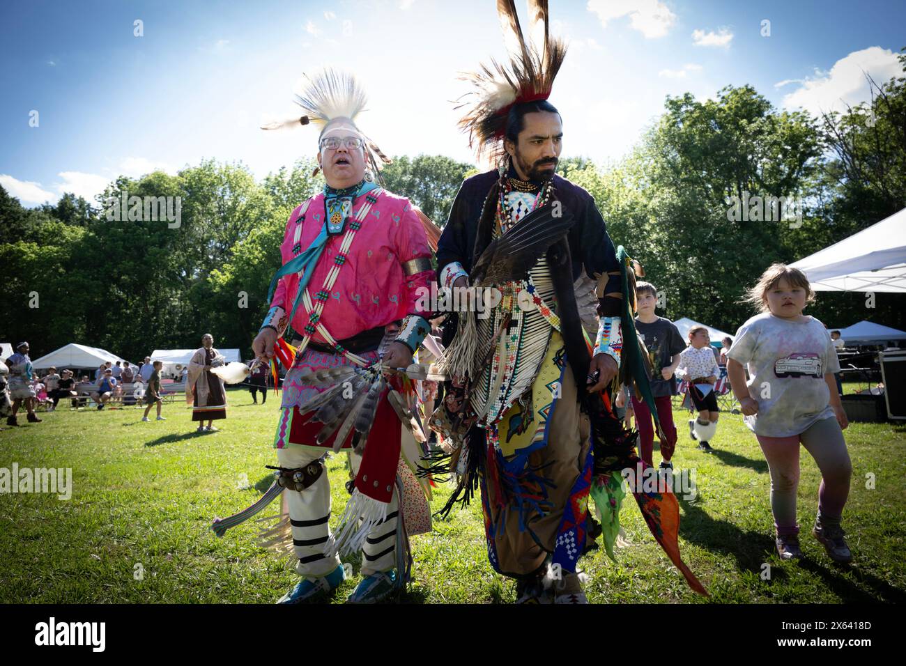 Canton, Georgia, USA. Mai 2024. Aaron Partin-Rogers und Chuck Mesteth ...