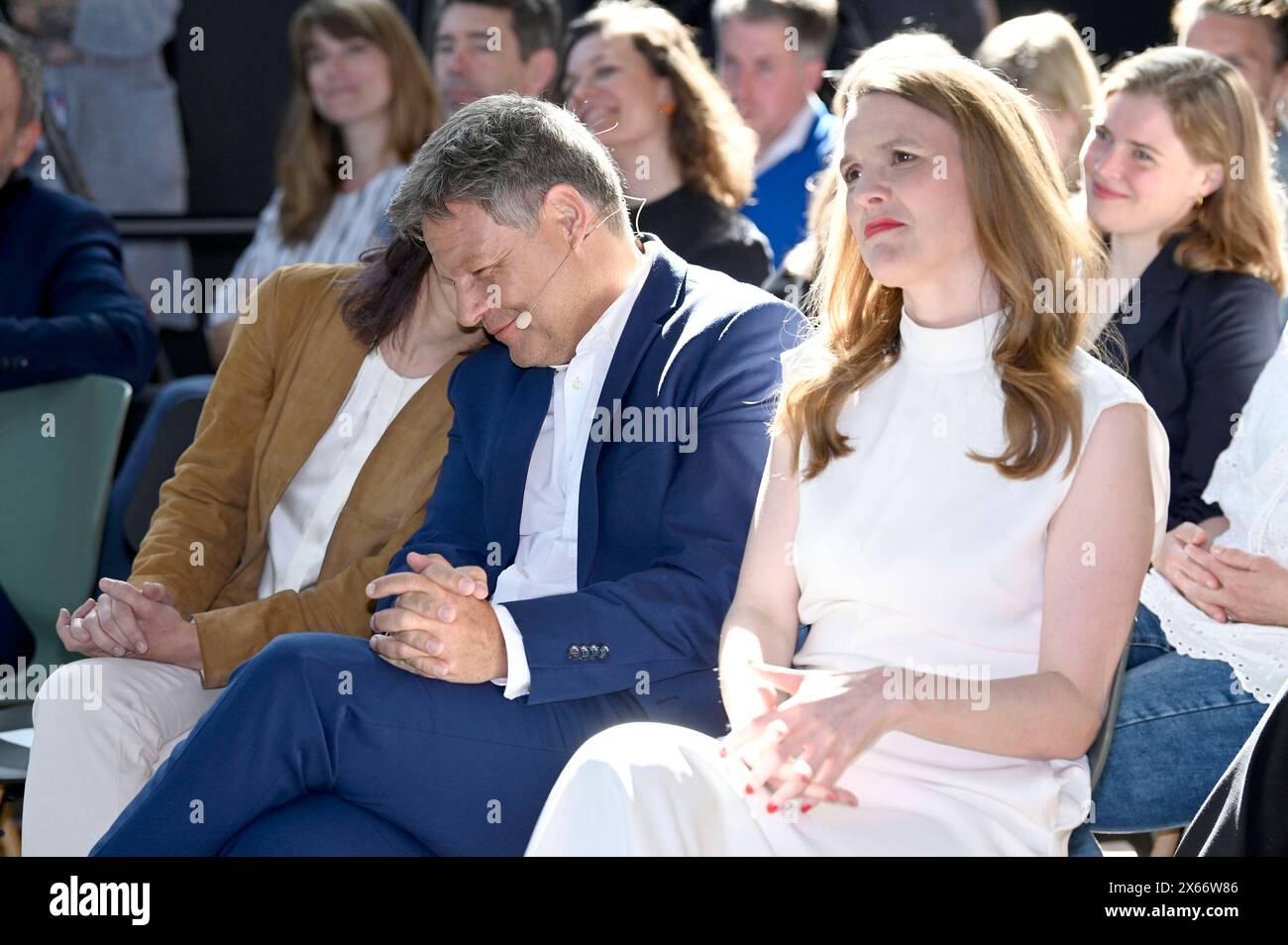 Annalena Baerbock, Robert Habeck und Terry Reintke beim ...