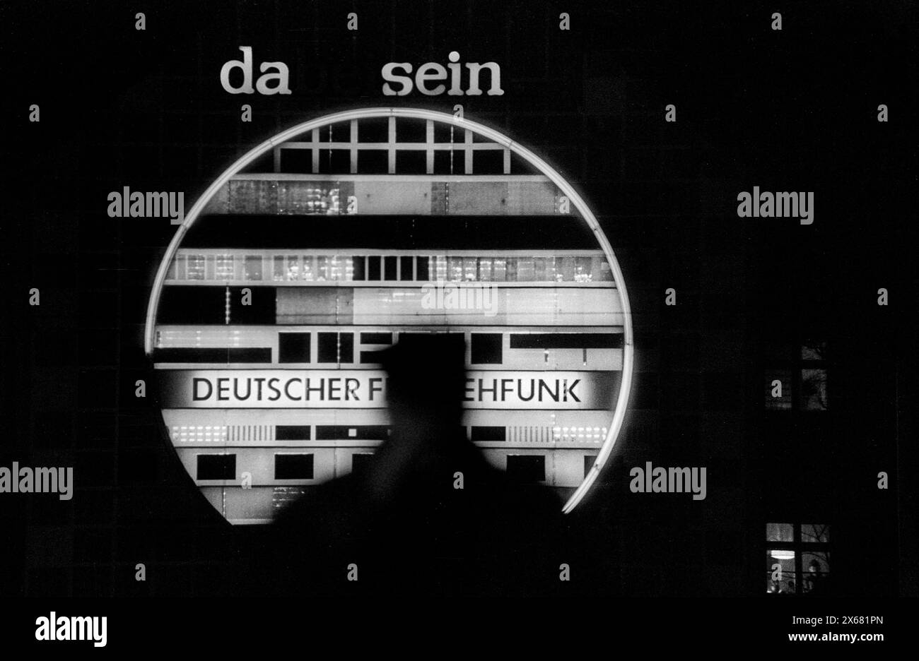 Sendeschluss Deutschland, Berlin, 18.12.1990, Sendepause Symbol des ...