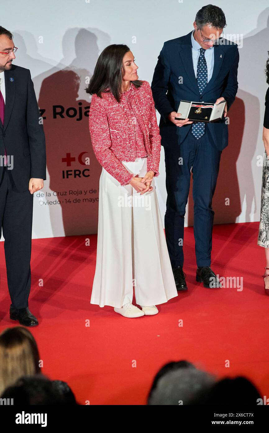 Oviedo. Spanien. 20240514 nimmt Königin Letizia von Spanien am 14. Mai ...