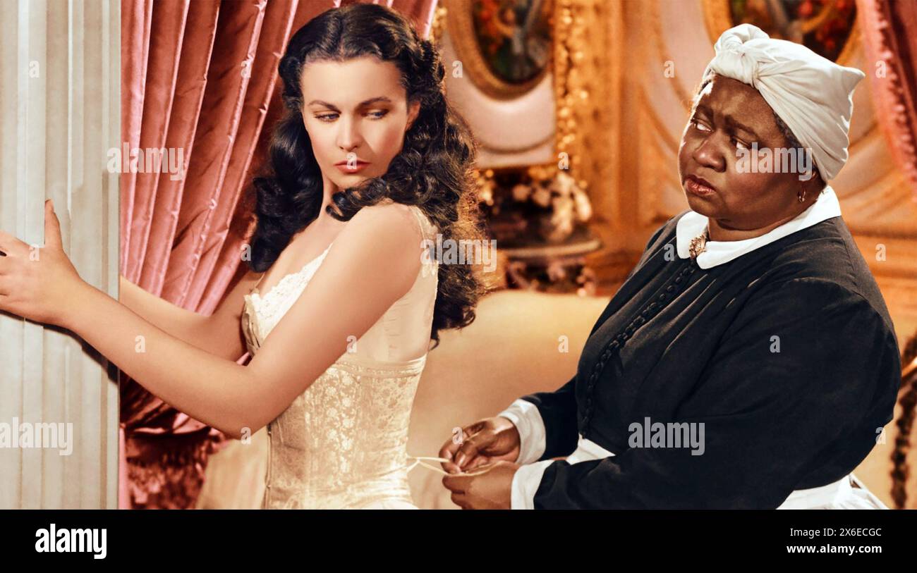 GONE WITH THE WIND 1939 MGM-Film mit Vivien Leigh links als Scarlett O'Hara und Hattie McDaniel ...