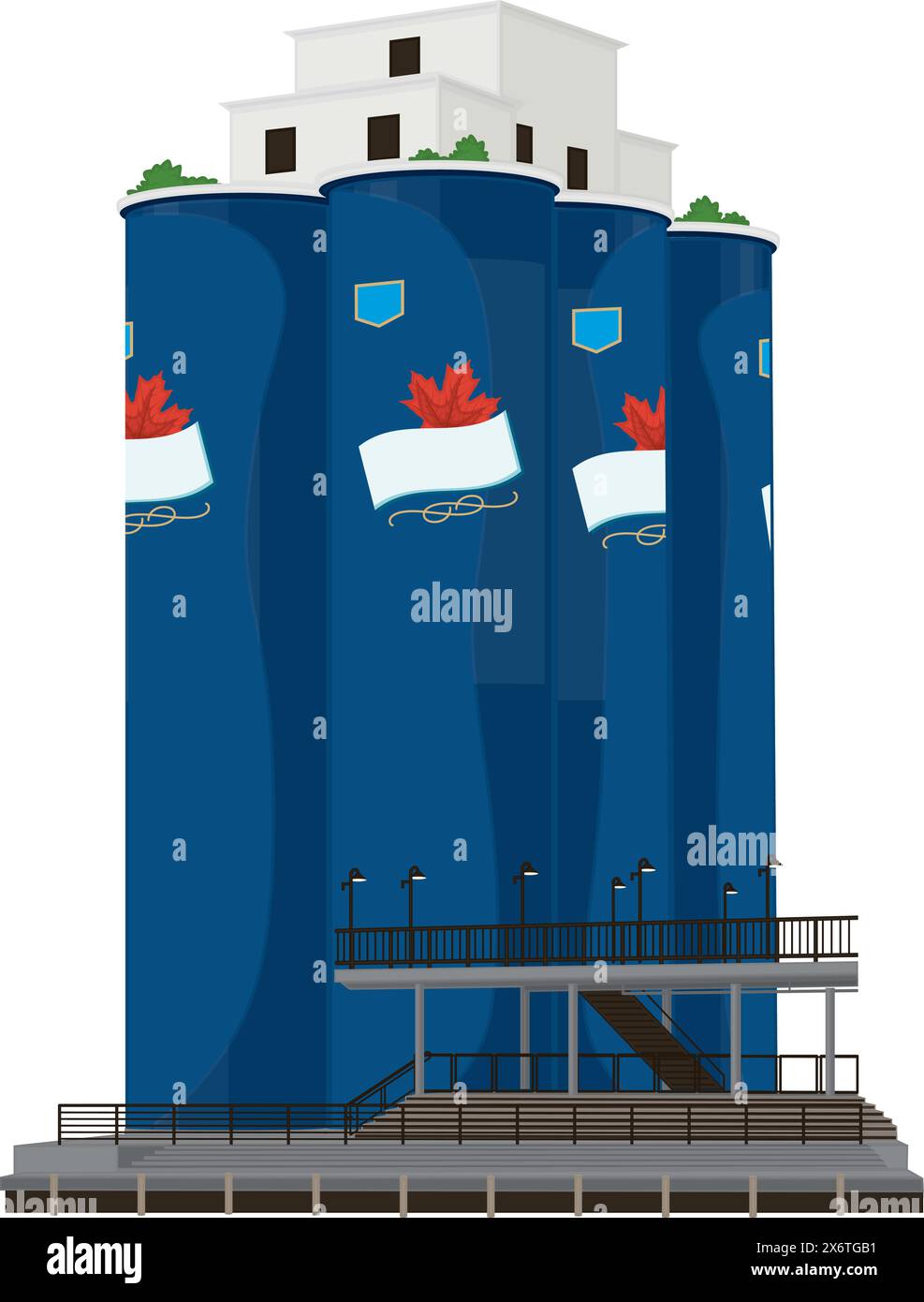 High silo Stock-Vektorgrafiken kaufen - Alamy