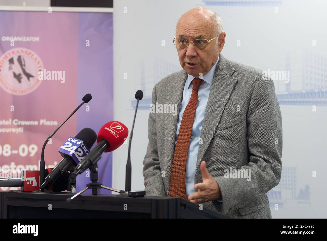 Bukarest, Rumänien. 16. Mai 2024: Irinel Popescu, Professor für ...