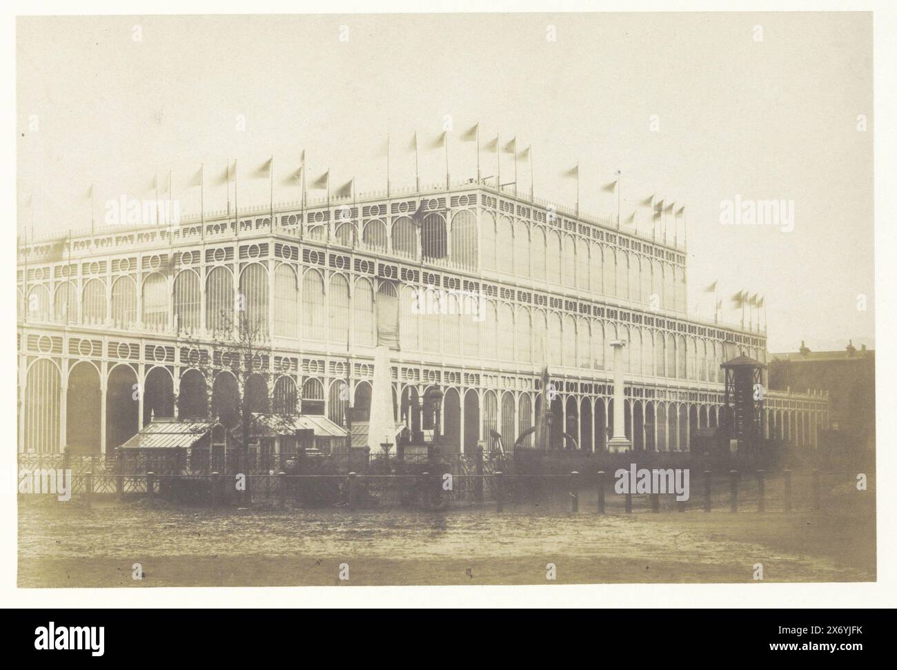 Blick auf den Kristallpalast in London während der Großen Ausstellung ...