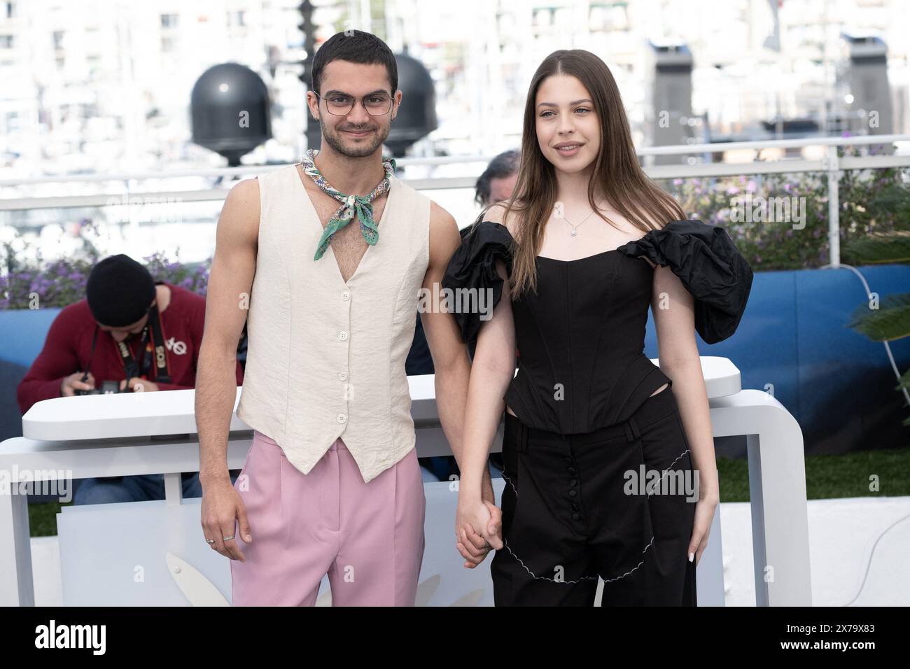 Cannes, Frankreich. Mai 2024. Ciprian Chiujdea und Ingrid MICU-Berescu ...