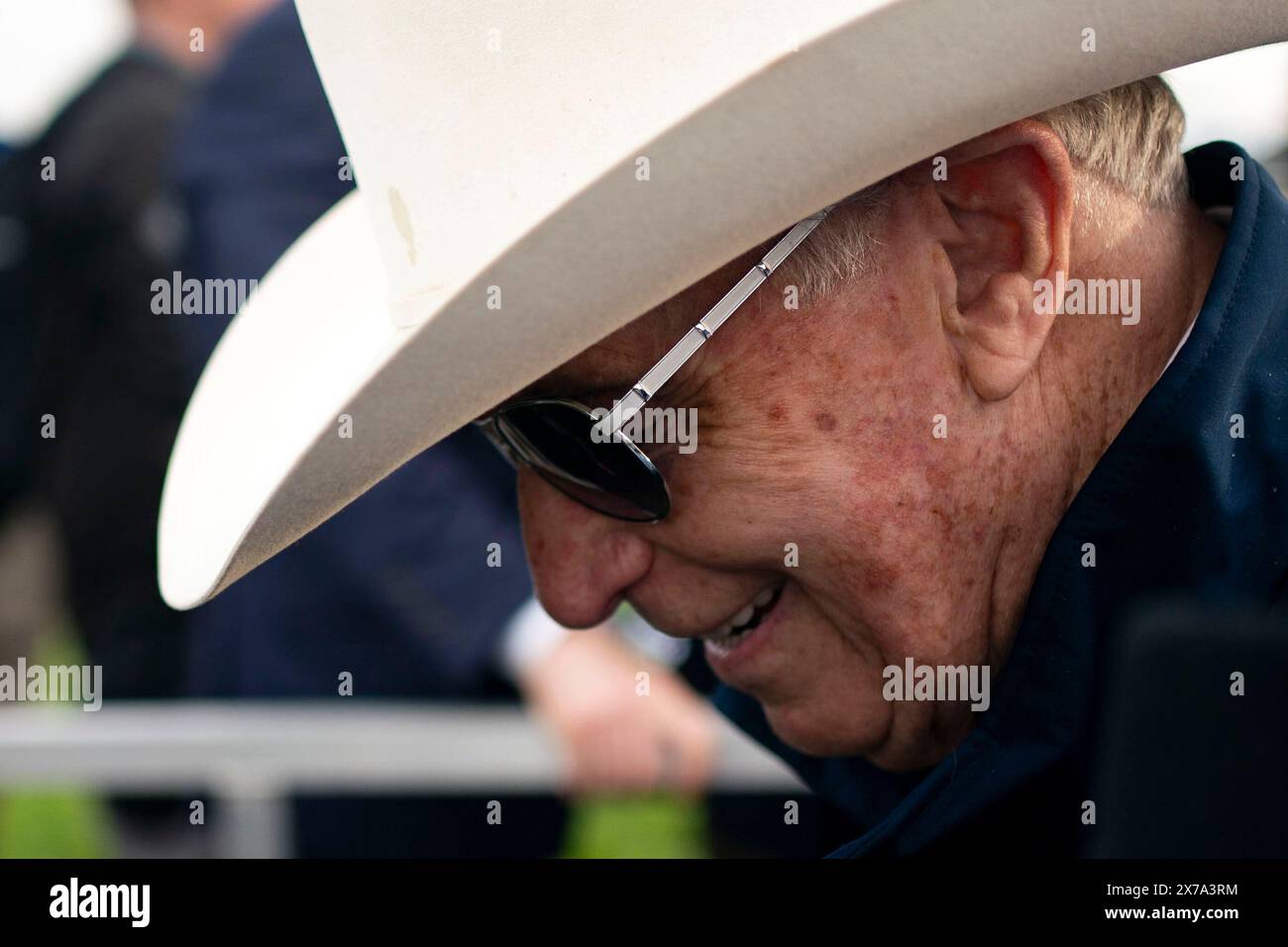 Baltimore, Usa. Mai 2024. Pferdetrainer D. Wayne Lucas geht zum ...