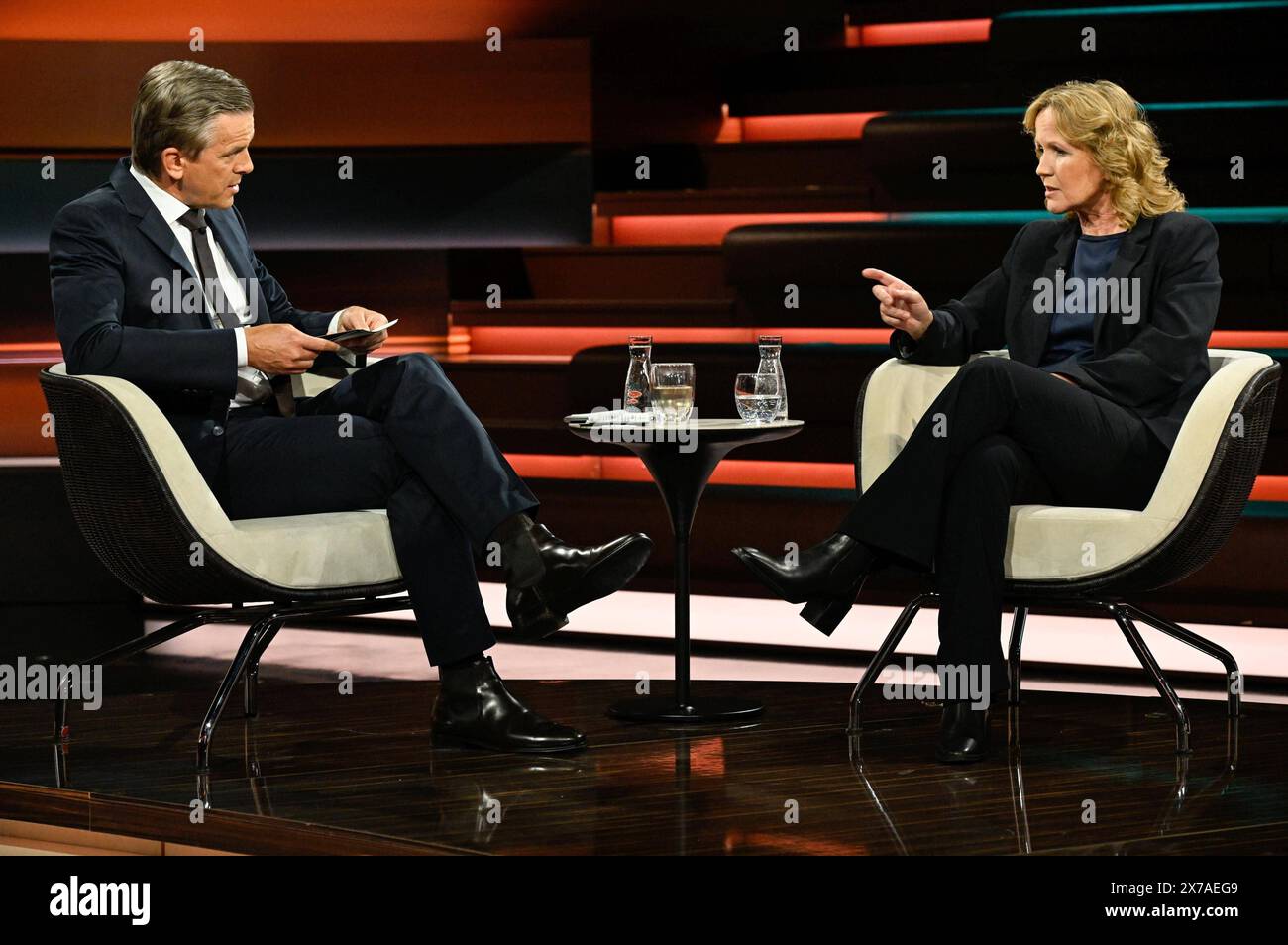 Markus Lanz mit Steffi Lemke 05/24 ihr Markus Lanz und Steffi Lemke am 16. Mai 2024 in Markus ...
