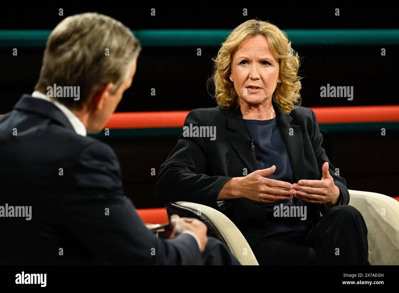 Markus Lanz mit Steffi Lemke 05/24 ihr Markus Lanz und Steffi Lemke am 16. Mai 2024 in Markus ...