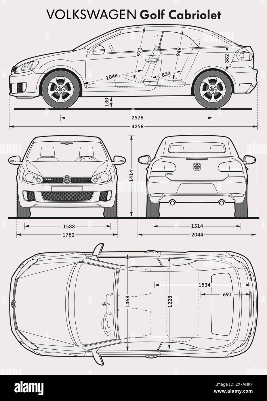 Vw volkswagen golf gti Stock-Vektorgrafiken kaufen - Alamy