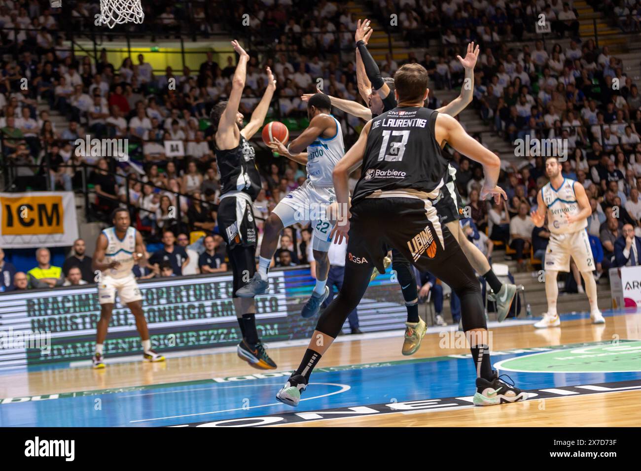 Desio, Italien. Mai 2024. Anthony Hickey (Pallacanestro Cantu) während ...