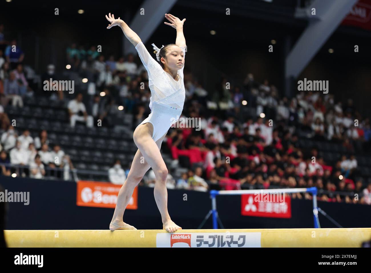 Takasaki Arena, Gunma, Japan. Mai 2024. Mana Okamura, 18. MAI 2024 - künstlerische Turnen : der ...
