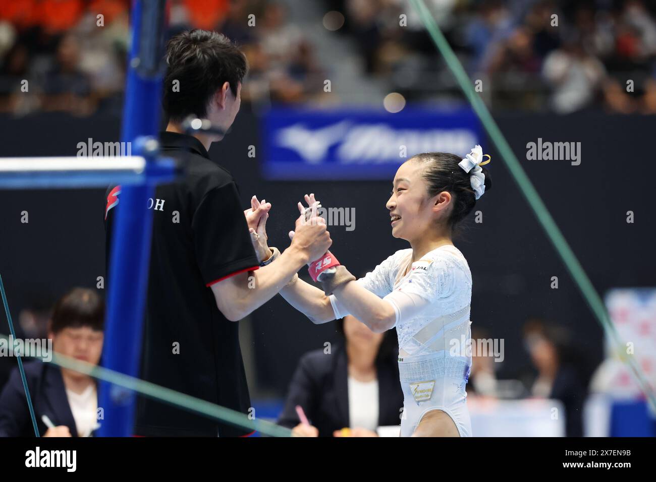 Takasaki Arena, Gunma, Japan. Mai 2024. Mana Okamura, 18. MAI 2024 - Kunstturnen : der 63. NHK ...