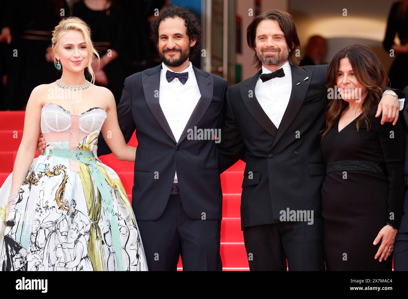 Maria Bakalova, Ali Abbasi, Sebastian Stan und Amy Bär bei der Premiere ...