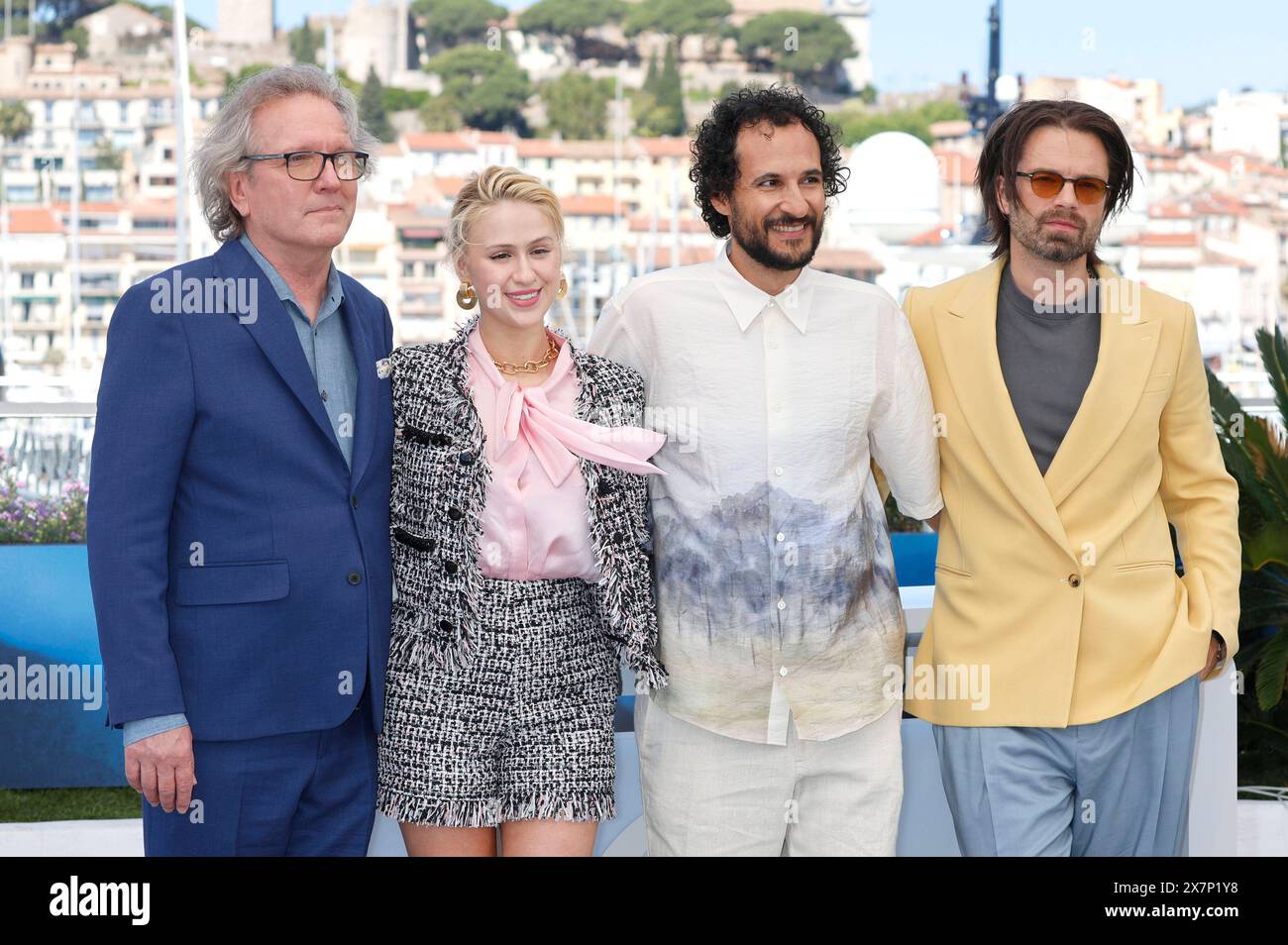 Martin Donovan, Maria Bakalova, Ali Abbasi und Sebastian Stan beim ...
