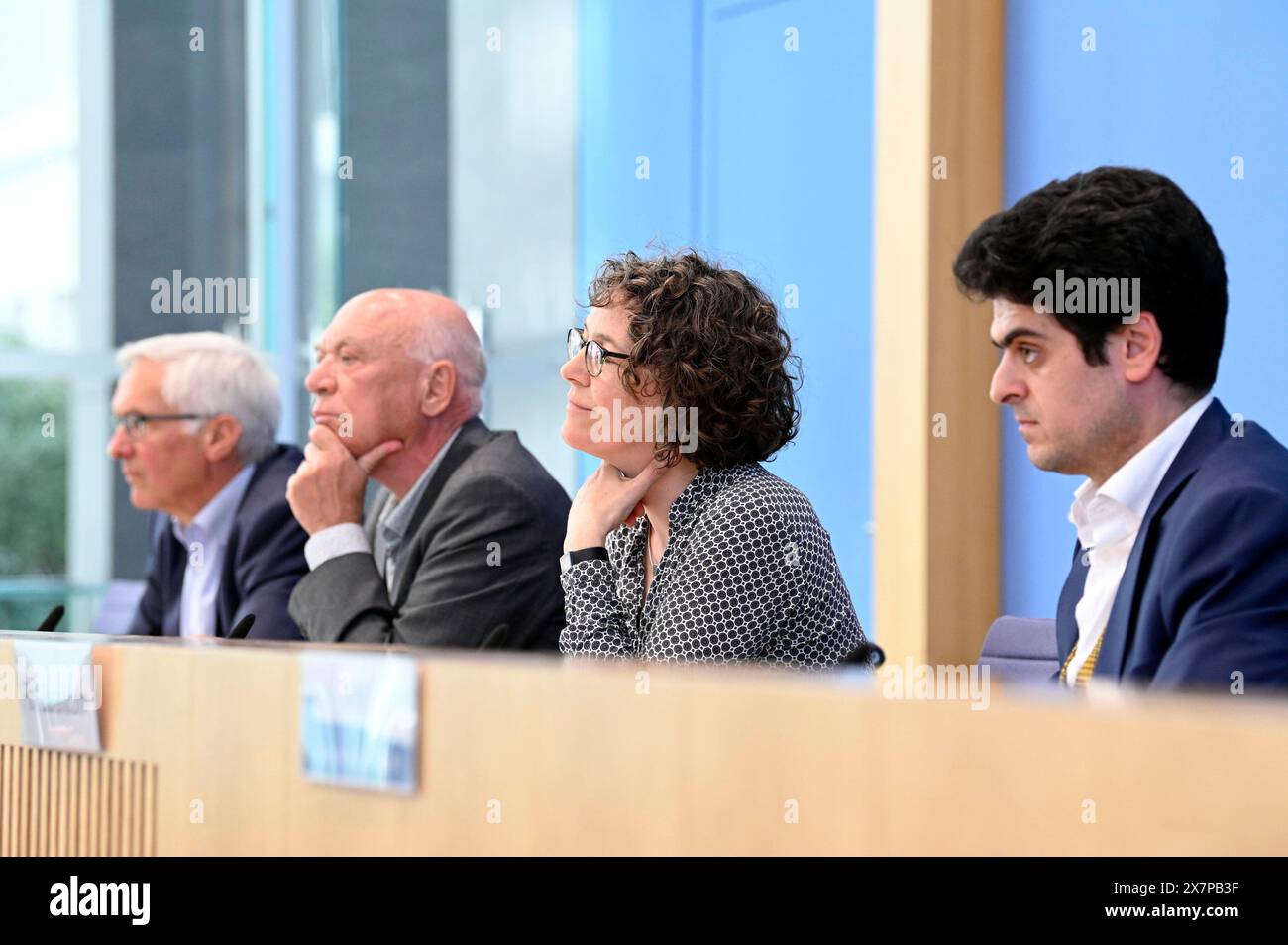 Clemens Arzt, Michael Wildt, Miriam Rürup und Michael Barenboim bei der ...