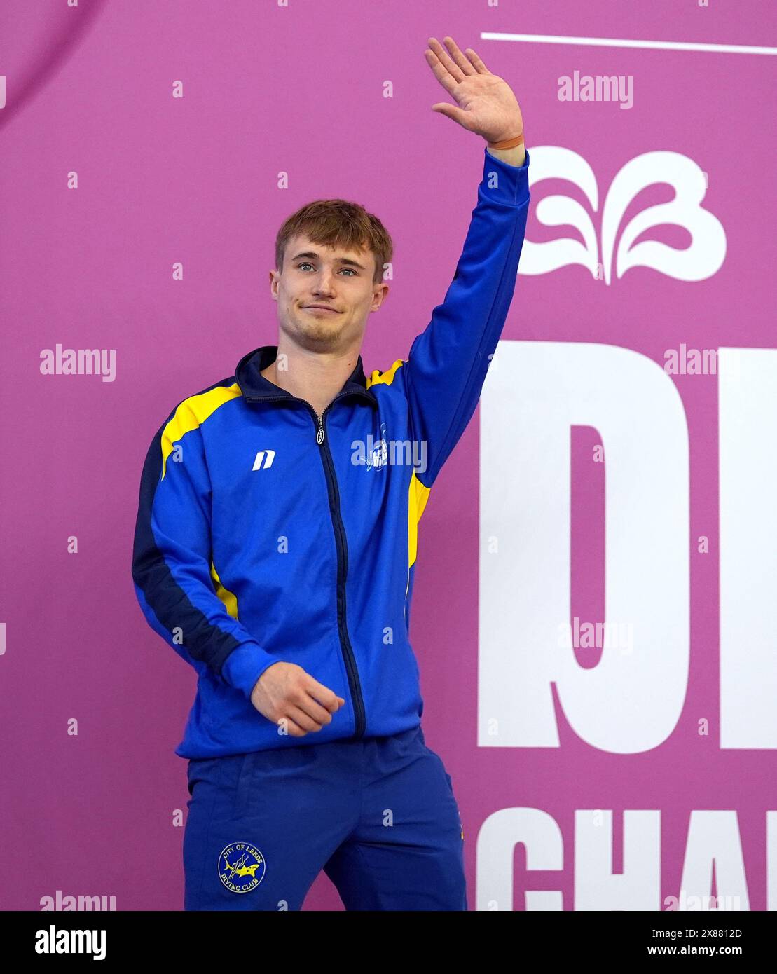 Jack Laugher vor der 3-m-Vorrunde für Herren am ersten Tag der Speedo ...
