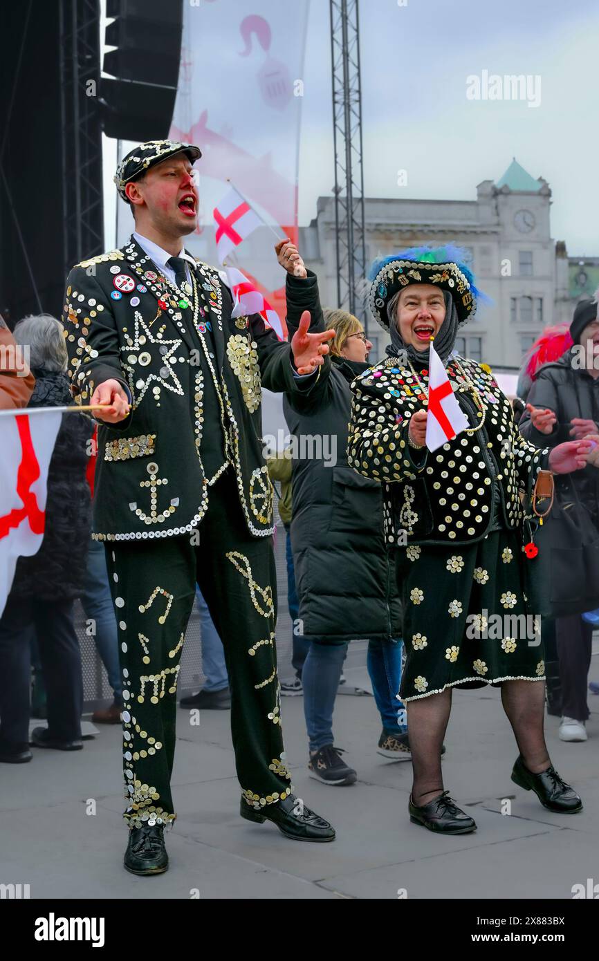 Cockney Pearly Kings and Queens, St. George's Day Feiern, Trafalgar ...