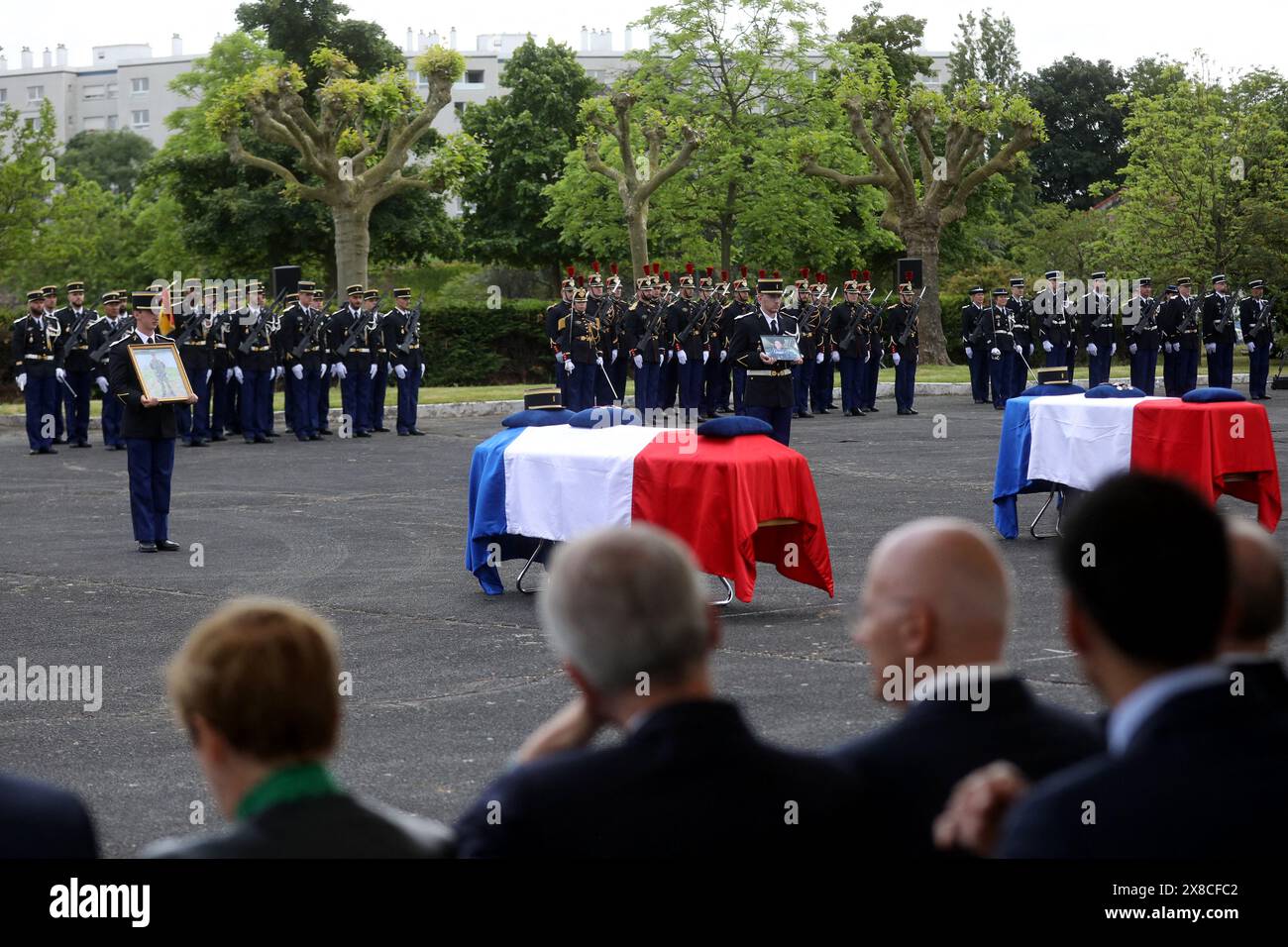 Maisons Alfort, Frankreich. Mai 2024. Militärische Beerdigungszeremonie ...