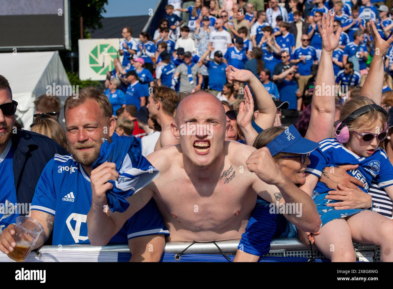 Kopenhagen, Dänemark. Mai 2024. Superliga-Spiel zwischen Hvidovre IF ...