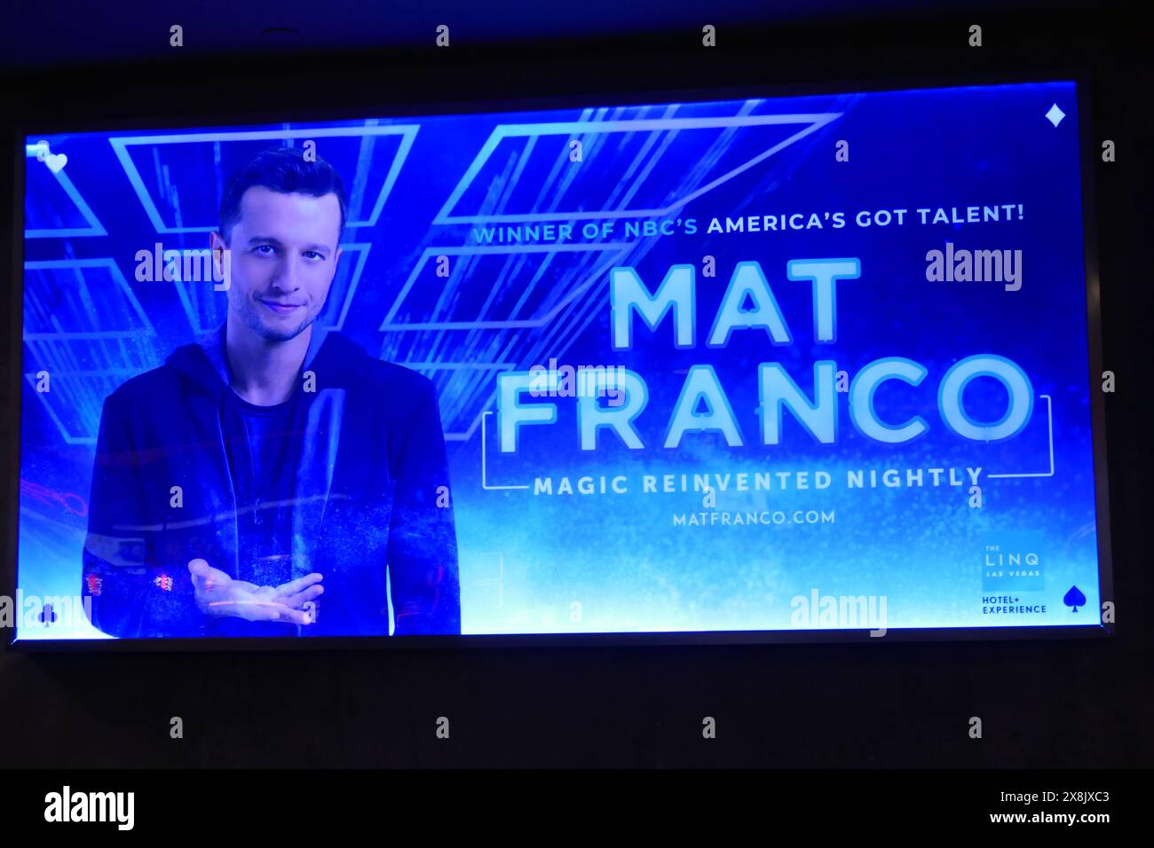 Las Vegas, Nevada, USA 15. Mai 2024 Mat Franco Magic Neubelebte abendliche Show im Mat Franco ...