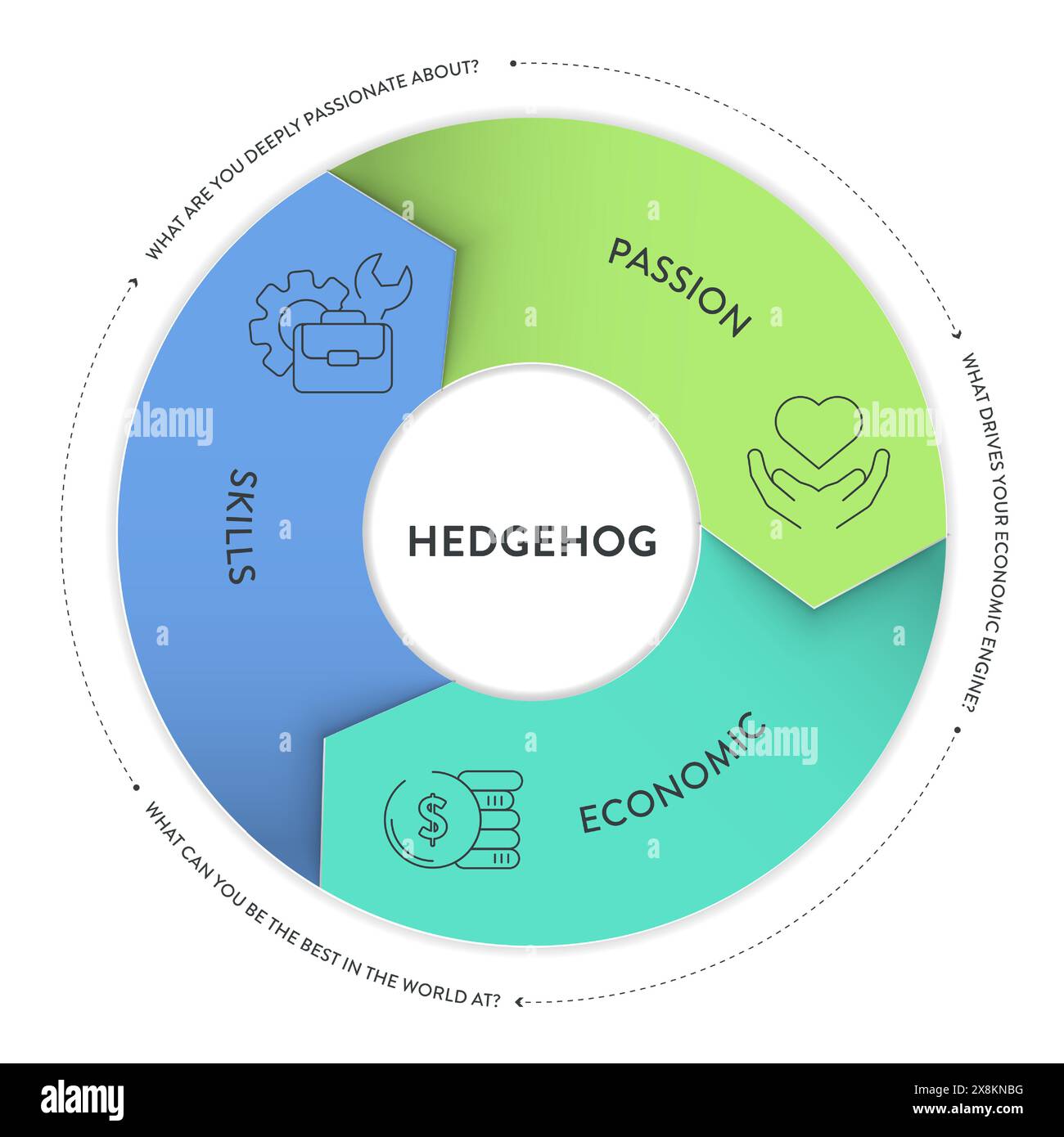 Igel Modell Strategie Framework Infografik Diagramm Banner Vorlage mit ...