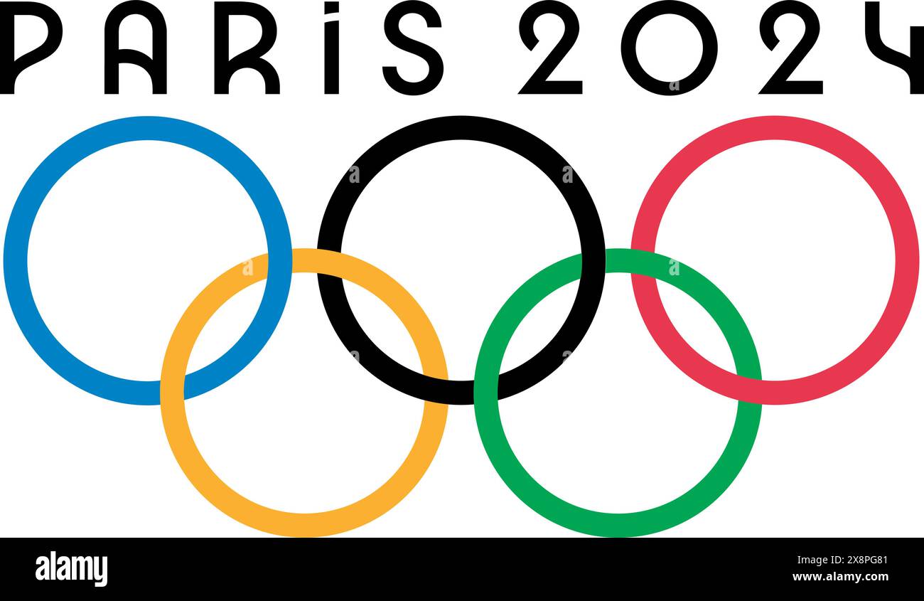 Paris 2024 logo Stock-Vektorgrafiken kaufen - Alamy