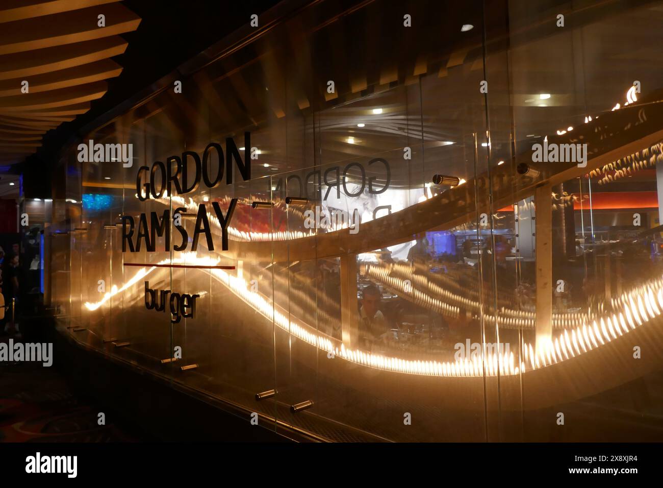 Las Vegas, Nevada, USA 15. Mai 2024 Gordon Ramsay Burger Restaurant im ...