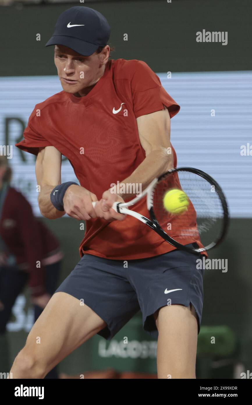 Paris, Frankreich, 29.05.2024, Jannik Sinner of Italy während des 4 ...