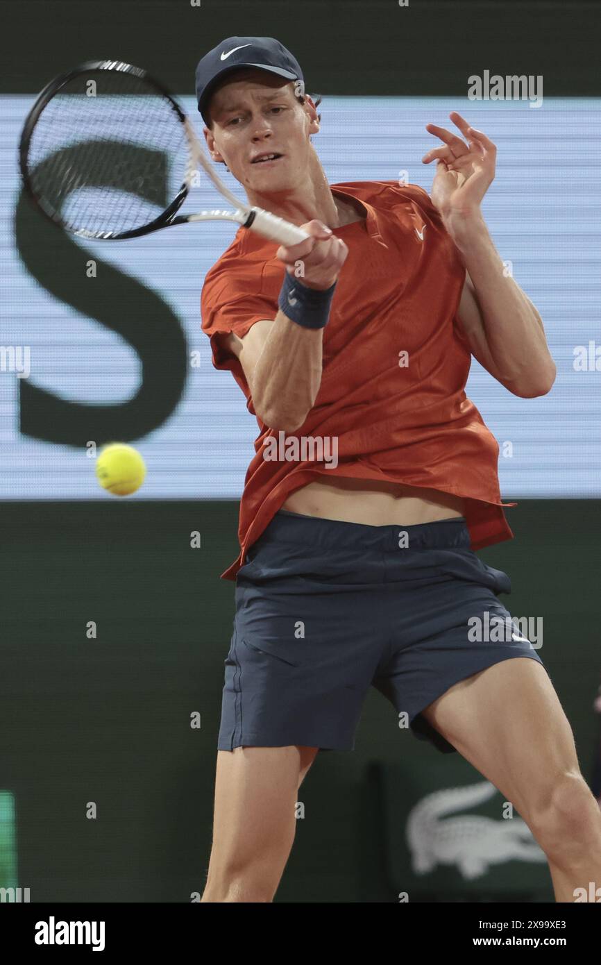 Paris, Frankreich, 29.05.2024, Jannik Sinner of Italy während des 4 ...