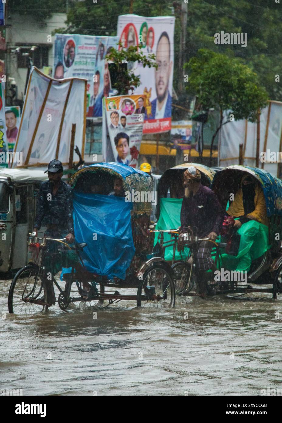 Der Zyklon Remal verursachte starke Regenfälle, Überschwemmungen und ...
