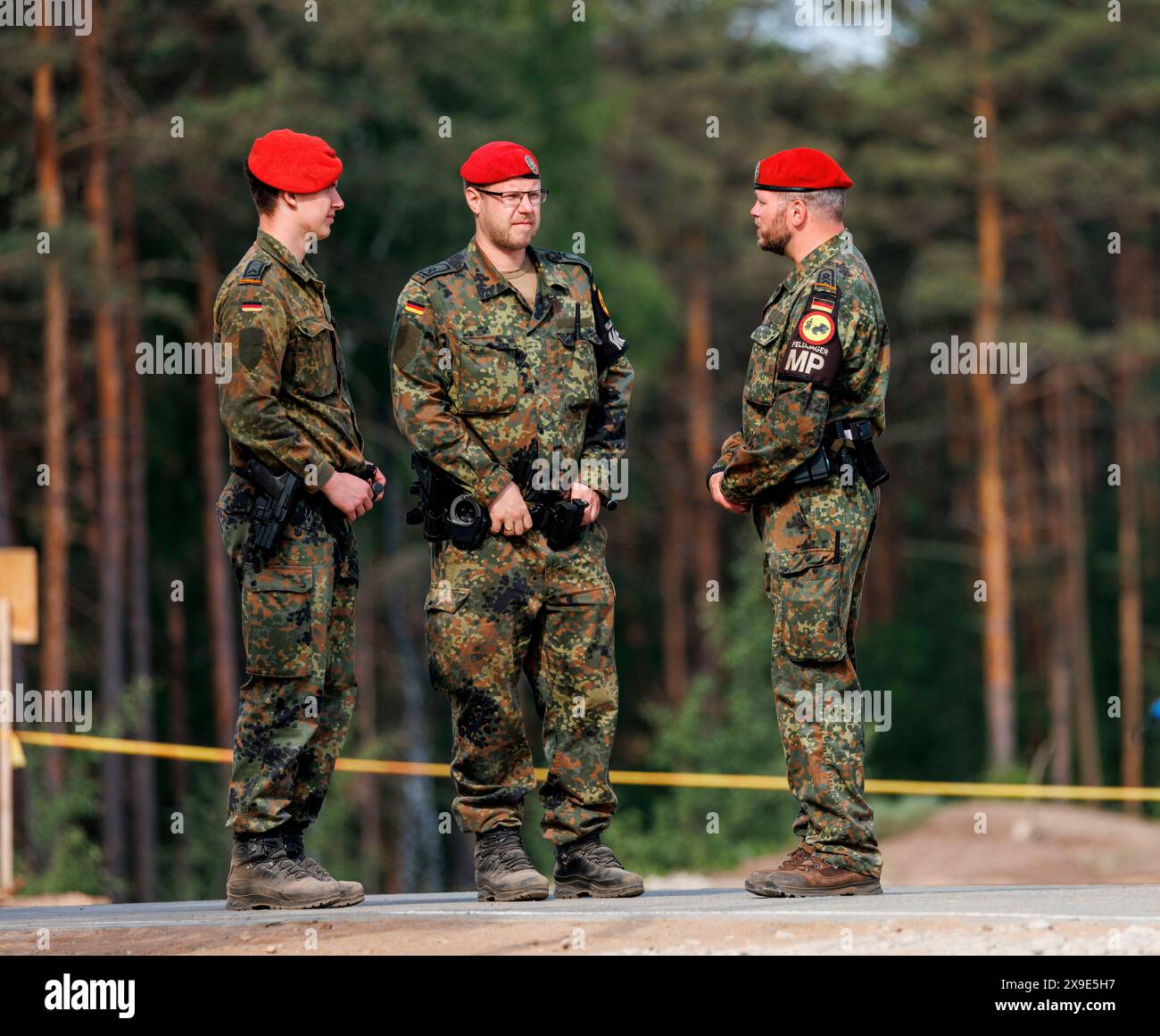Pabrade, 29. Mai 2024. Pabrada, Litauen. Mai 2024. Feldjäger der ...