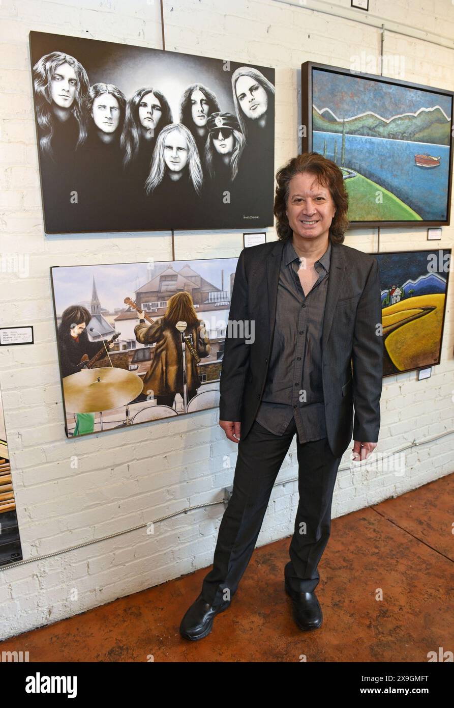 Öffner Mai 2024. Michael Cartellone bei der Eröffnung der Ausstellung ...