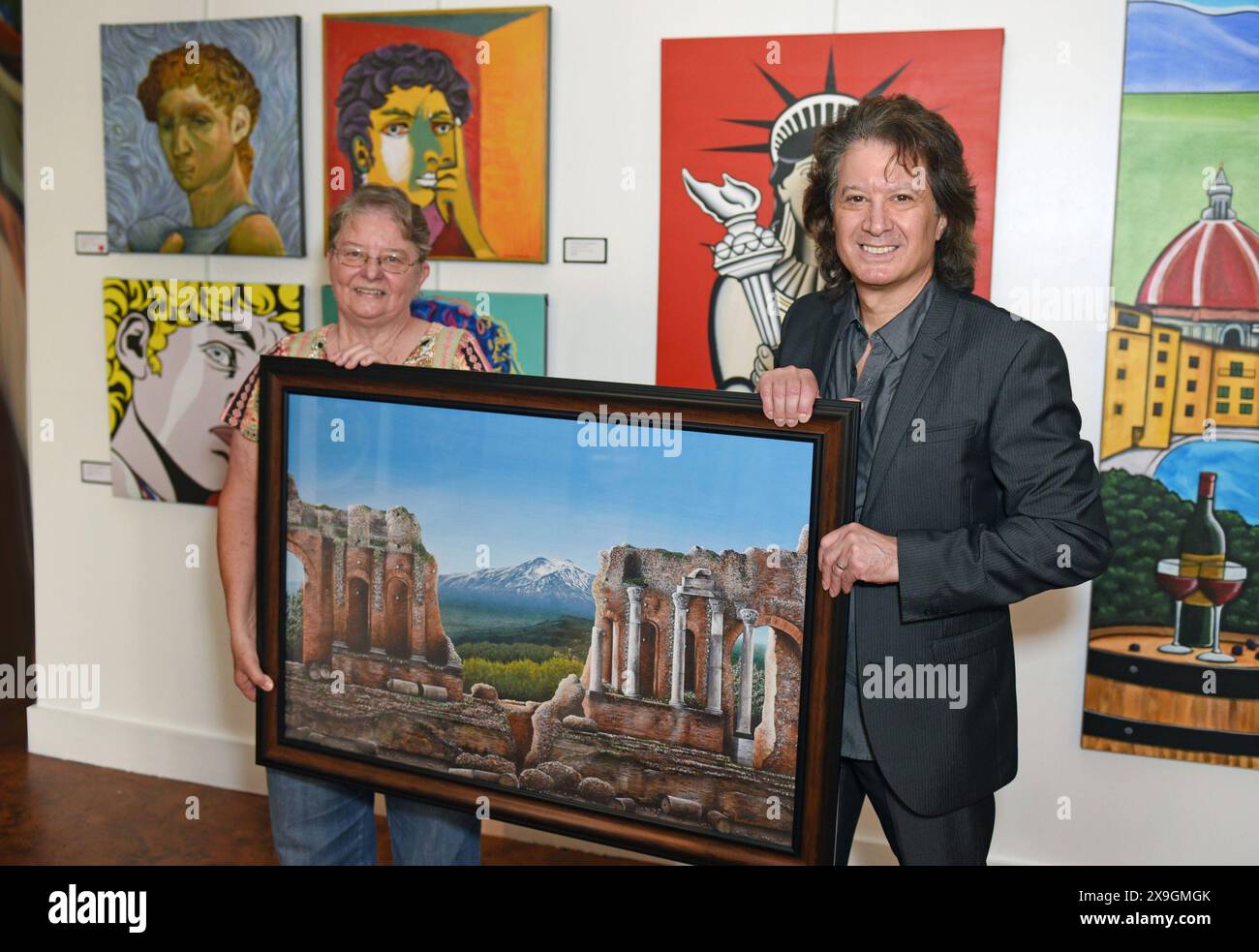Öffner Mai 2024. Michael Cartellone bei der Eröffnung der Ausstellung ...
