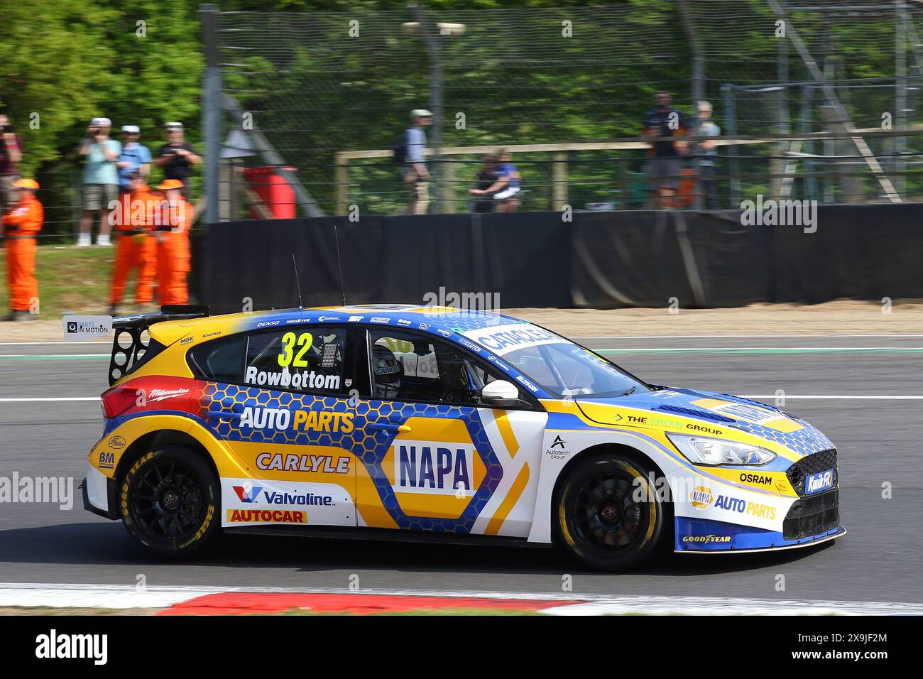 Daniel Rowbottom – Napa Racing UK – fuhr Ford Focus ST Nummer 32 im Kwik Fit BTCC 2024 in Brands ...