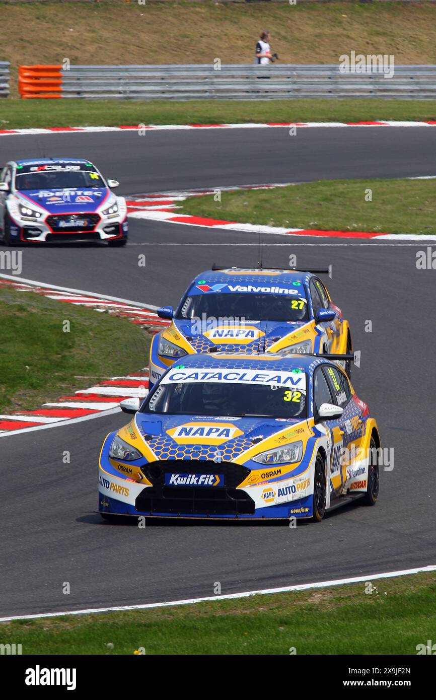 Daniel Rowbottom – Napa Racing UK – fuhr Ford Focus ST Nummer 32 im Kwik Fit BTCC 2024 in Brands ...